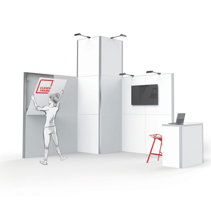 Clever Frame Modular Self Build Exhibition Kit 4 | Innov8 Displays