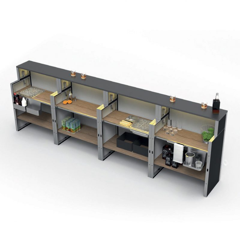 Clever Frame Modular Bars and Counters | Innov8 Displays